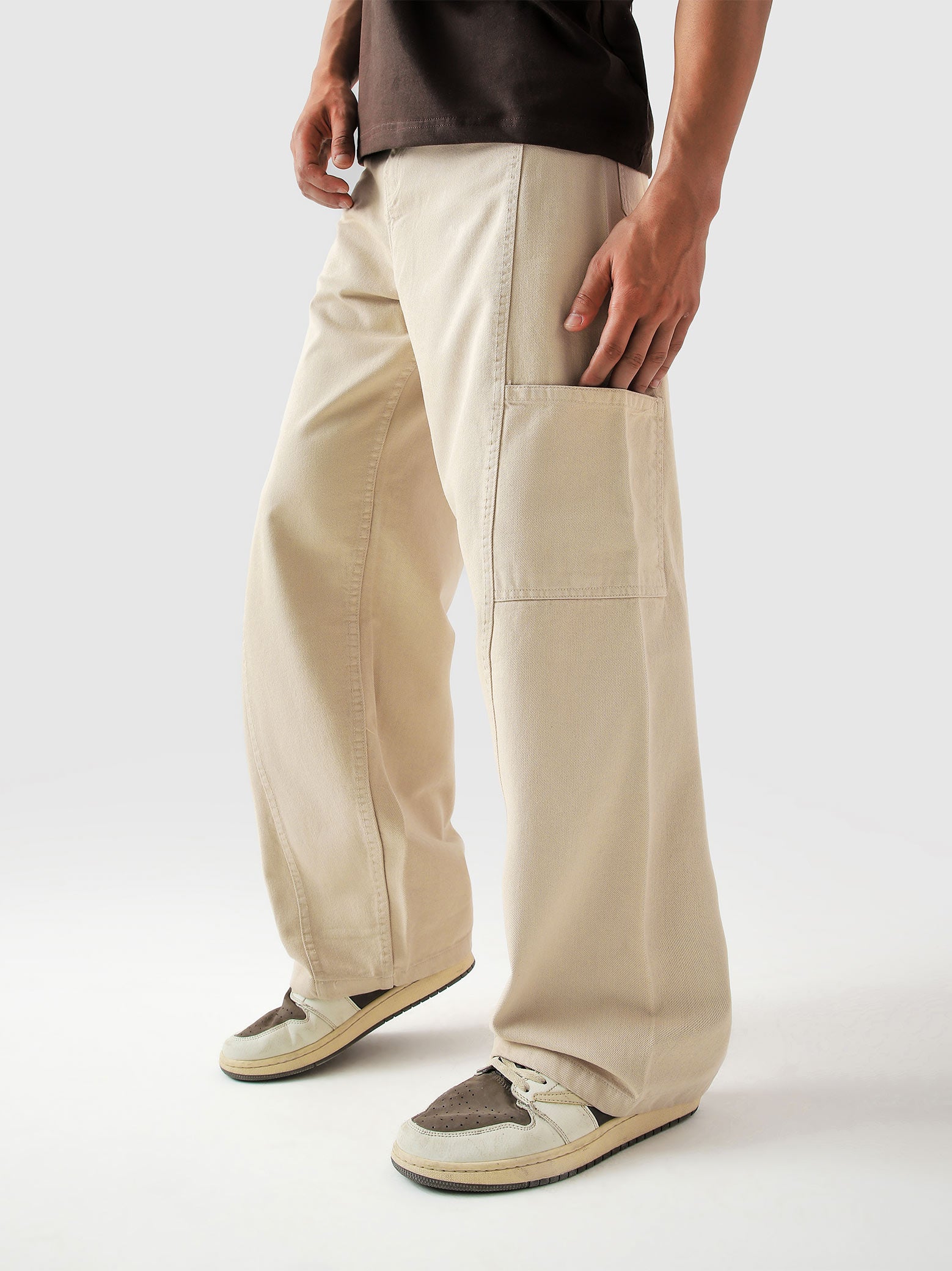 Utility V1 | Cream Cargos By GROOVY – GROOVY™ | Streetwear